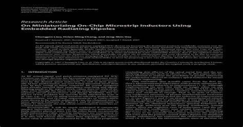Pdf On Miniaturizing On Chip Microstrip Inductors Using Downloads