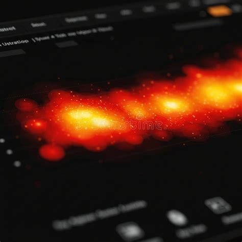 A Digital Display Features A Glowing Heatmap Like Visualization With Bright Red And Stock