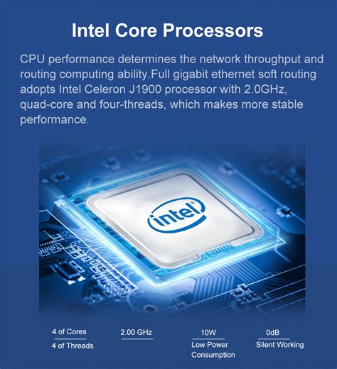 4 Lan Gigabit Ethernet Mini Pc Firewall เราเตอร์ คุณภาพสูง 4 Lan Gigabit Ethernet Mini Pc