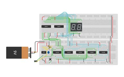 Circuit Design Copy Of Stopwatch Counter Tinkercad
