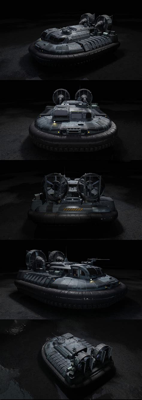 异象 然年糕blender概念设计硬表面网络班第六期 第一阶段气垫船学生作业