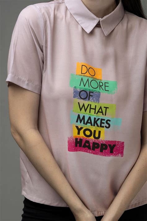 Quirky High Neck Back Button Top