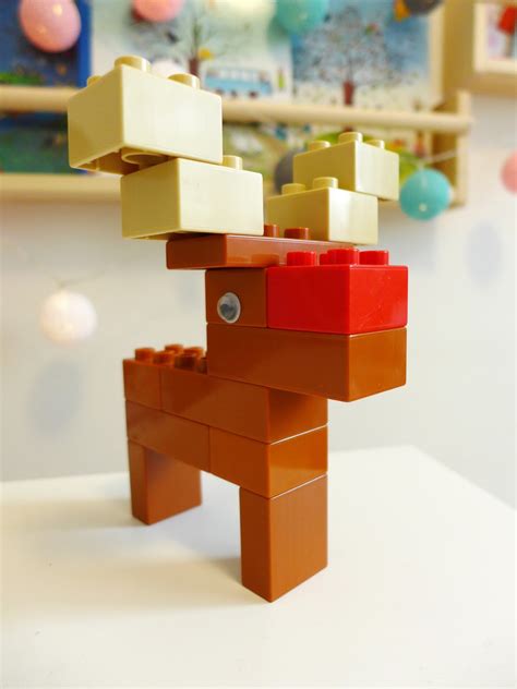 Lulaj Renifer Rudolf Z Klocków Lego Duplo Diy