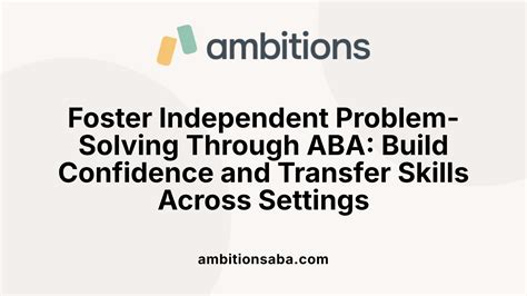 How Aba Therapy Can Be Used To Teach Problem Solving Strategies