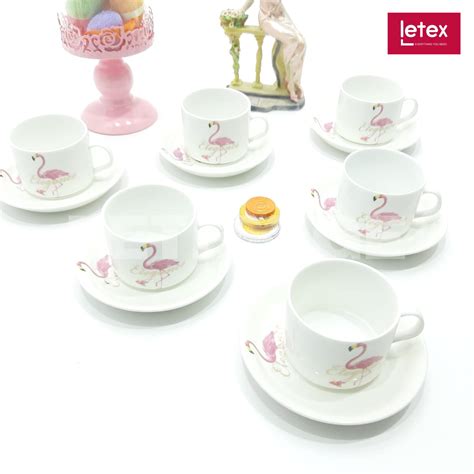 ყავის ჭიქების ნაკრები ლამბაქით 6 ცალი Letex Ge