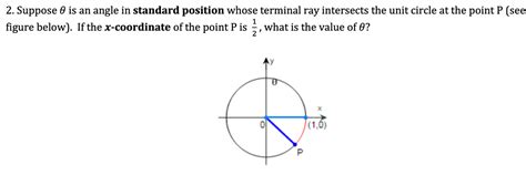 Answered 2 Suppose Is An Angle In Standard Bartleby