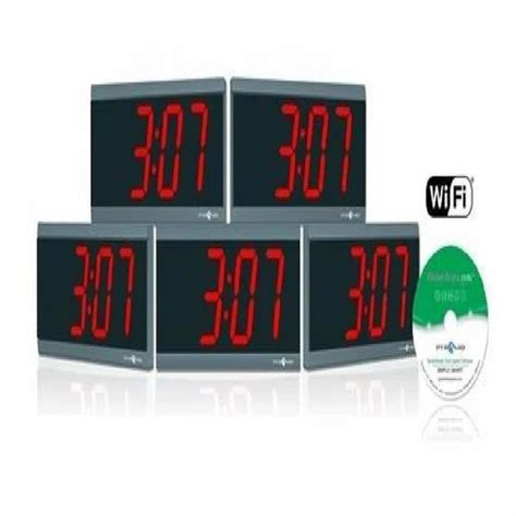 Wireless Wi Fi Synchronized Digital Clock At ₹ 12500 In Vadodara Id 26442195912