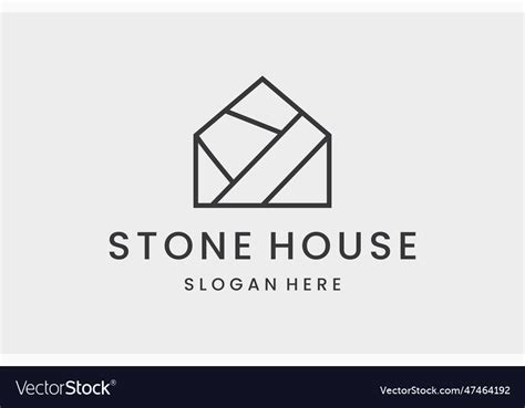 Stone House Royalty Free Vector Image Vectorstock