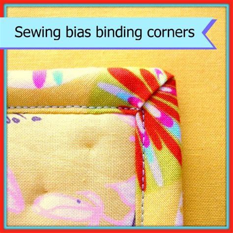 Turning Corners With Bias Binding So Sew Easy Nähen lernen Ecken nähen Nähtechniken