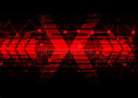 Abstract Arrow Technology On Red Arrow Concept Stock Vector Illustration Of Cover Computing