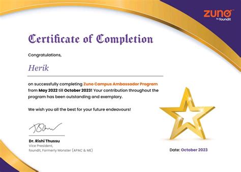 Herik Sevak On Linkedin Zuno Campusambassador Achievementunlocked