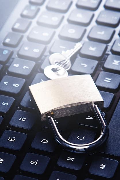 Premium Photo Padlock And Laptop Computer Concepts Of Information Privacy And Cyber Security