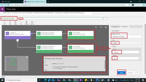 Back To Basics 13 Business Rules With Actions Set Business Requiredvisibility In Model