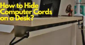 How To Hide Computer Cords On A Desk Top 25 Best Ways To Hide Cords Desks Guide