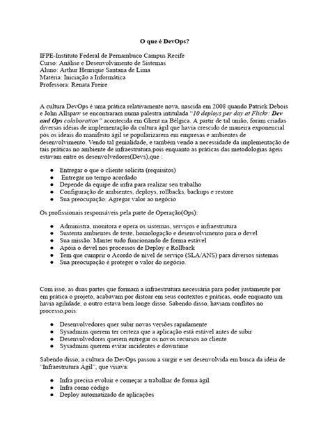 O Que É Devops Pdf Testes De Software Automação