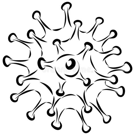 Pathogen Outline Vector Icon Thin Line Black Pathogen Icon Flat Vector Simple Element