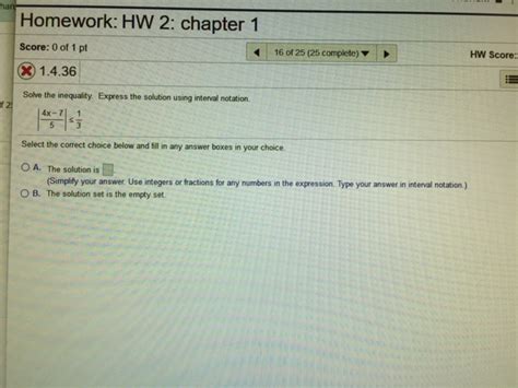 Solved Homework Hw 2 Chapter 1 Score 0 Of 1 Pt 15 Of 25