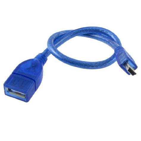 Muskan Enterprises ME Type A USB Female To Mini USB Male OTG Cable Adapter Blue Amazon