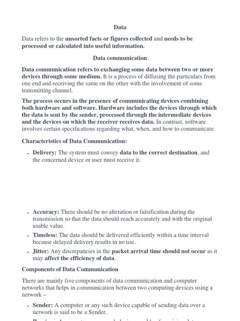 Computer Network Notes 1 Pdf Internet Protocols Internet Protocol