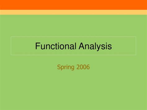 Ppt Functional Analysis Powerpoint Presentation Free Download Id