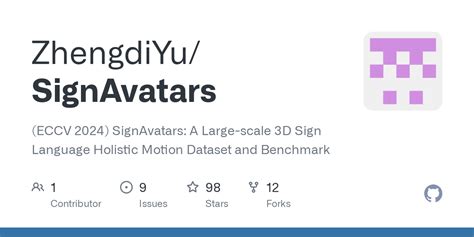 Github Zhengdiyusignavatars Eccv 2024 Signavatars A Large Scale