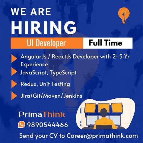 Primathink Technologies Pvt Ltd On Linkedin Frontenddeveloper