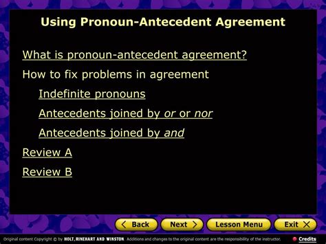 PPT Using Pronoun Antecedent Agreement PowerPoint Presentation Free Download ID