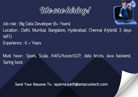 Bigdata Dataengineering Bigdatadeveloper Techjobs Nowhiring Hiringalert Hybridjobs