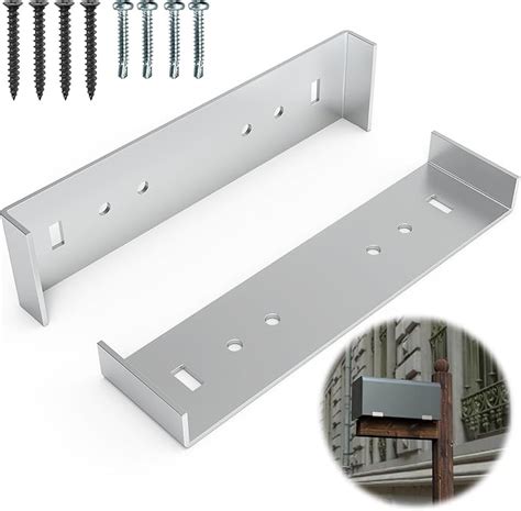 Amazon Com Fixirons Metal Mailbox Mounting Bracket Large For Mailboxes With 8 Wide Floor
