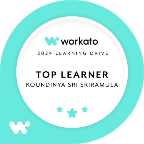 Koundinya Sri Sriramula On Linkedin Toplearner Workato