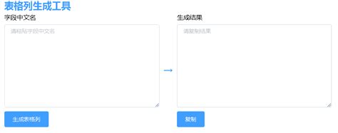 【sgcreatetablecolumn】自定义小工具：敏捷开发→自动化生成表格列html代码（表格列生成工具） 基于el Table Column