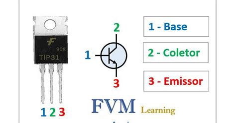 Pinagem Pinout Transistor NPN TIP Características FVML