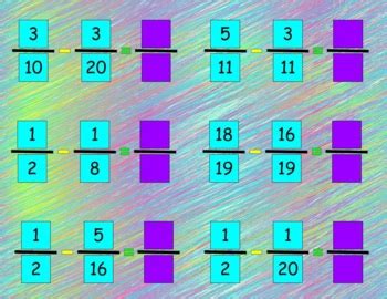 Subtracting Fractions By Extended Learning TPT