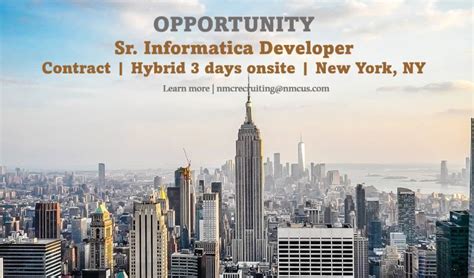 New Millenium Consulting On Linkedin Informaticadeveloper Informatica Sql Developer