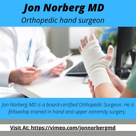 Jon Norberg Md Orthopedic Hand Surgeon Orthopedics Brain Surgeon Surgeon