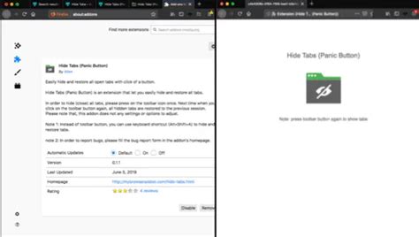 how to hide firefox tabs using keyboard shortcut