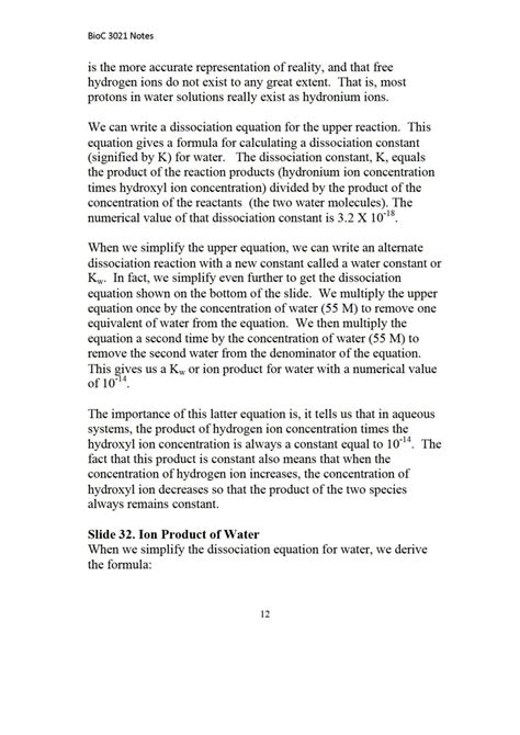 Lecture 1 Notes Bioc 3021 Biochemistry Umn Thinkswap