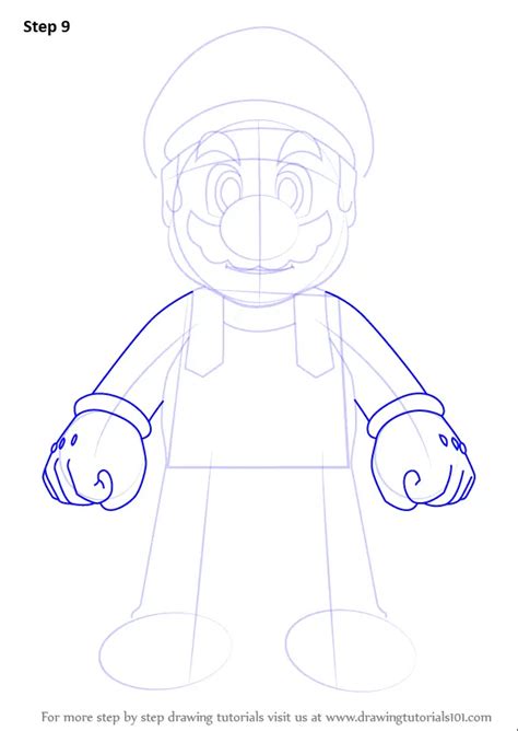 How To Draw Mario From Super Mario Super Mario Step By Step DrawingTutorials101 Com