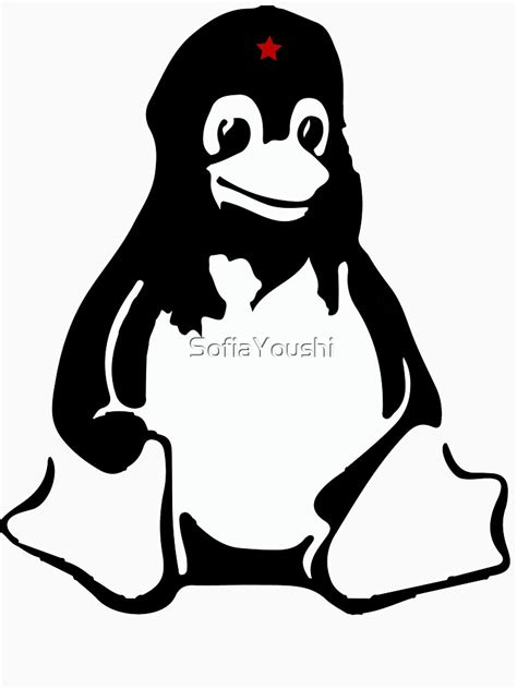 Linux Tux Penguin Che T Shirt For Sale By SofiaYoushi Redbubble Linux Tux T Shirts