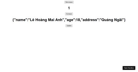 React Tutorial Codesandbox