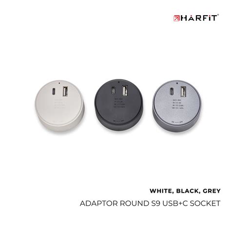 Adaptor Round S9 Usb C Socket Harfit