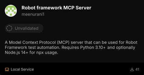 Robot Framework Mcp Server Mcp Ser · Lobehub