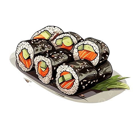 한국 길거리 음식 김밥 일러스트 쌀 한국 음식 한국어 Png 일러스트 및 이미지 에 대한 무료 다운로드 Pngtree