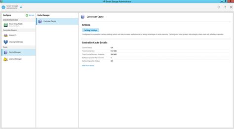 HP Smart Storage Administrator Cache Settings ByteSizedAlex