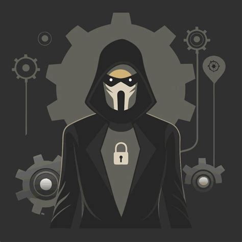 Technology Concept Flat Vector Style Illustration Featuring Encryption Design Elements Premium