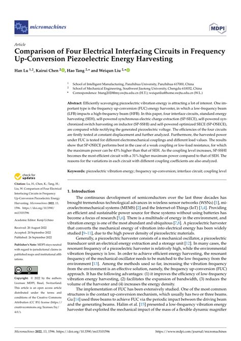 Pdf Comparison Of Four Electrical Interfacing Circuits In Frequency Up Conversion