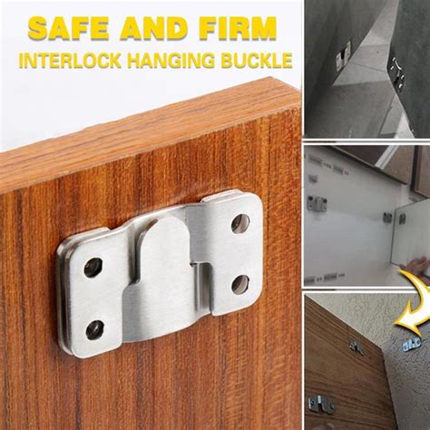 Furniture Interlock Bracket Stainless Steel Interlock Hanging Buckle Embedded Mounting Hook