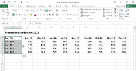 How To Autoselect A Cell Range In Excel 2016 Dummies