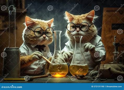 Scientists In Lab Experiment Scientific Research Vector Illustration 209161920