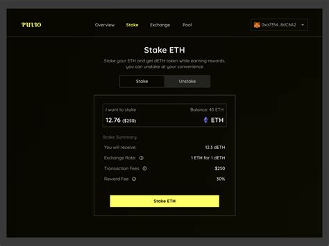 Liquid Eth 20 Staking Dapp By Gideon Ayomide On Dribbble